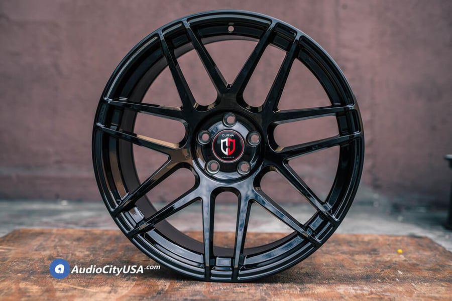 20" Curva Wheels C300 Gloss Black, Gloss Black DDT FINISH