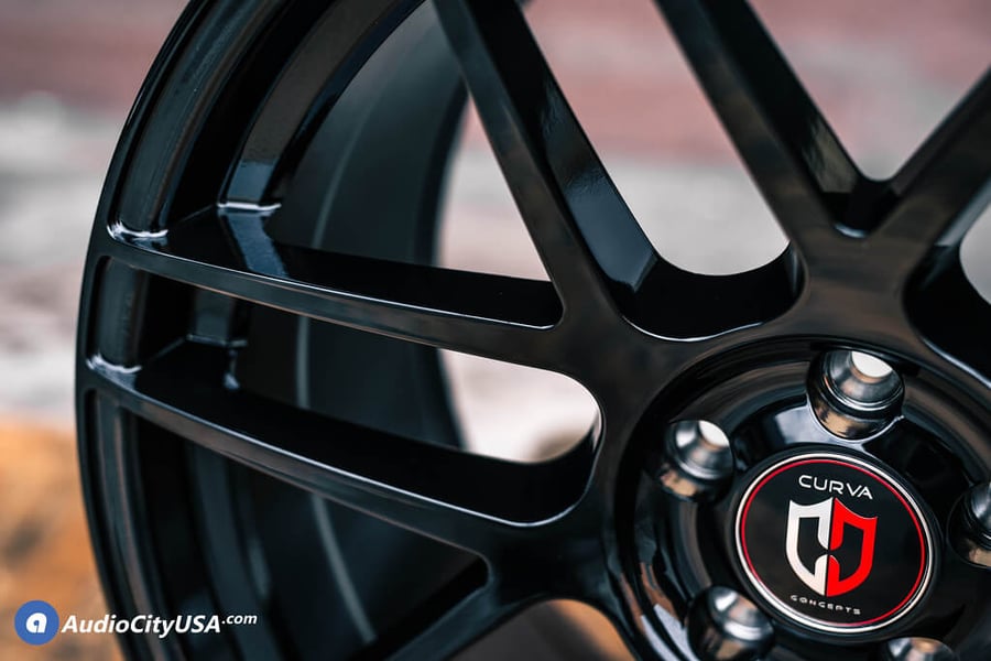 20" Curva Wheels C300 Gloss Black, Gloss Black DDT FINISH