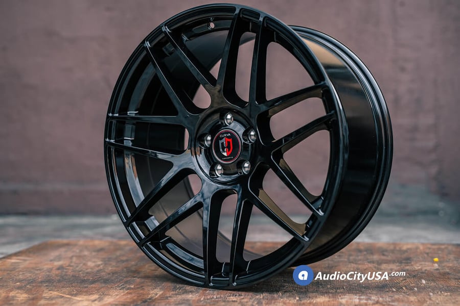 20" Curva Wheels C300 Gloss Black, Gloss Black DDT FINISH