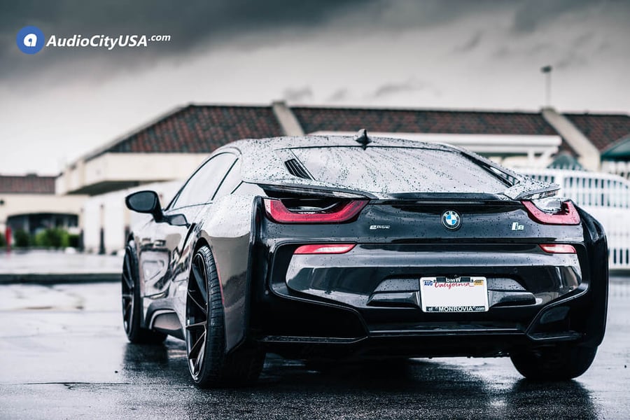 22" Staggered Savini Wheels Black Di Forza BM15 for 2016 BMW i8