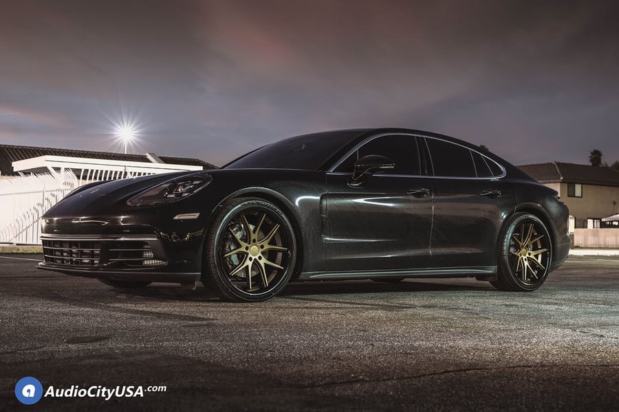 22″ Staggered Ferrada Wheels FR2 Matte Bronze with Gloss Black Lip Rims ...