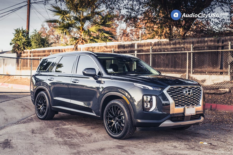 20″ Verde Wheels V27 Saga Satin Black Rims for 2020 Hyundai Palisade ...