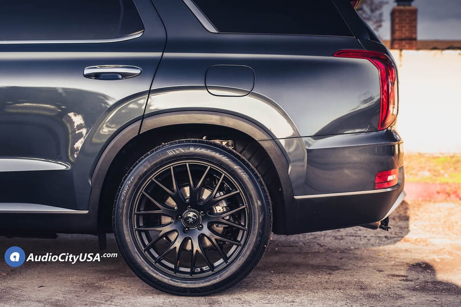 20″ Verde Wheels V27 Saga Satin Black Rims for 2020 Hyundai Palisade ...