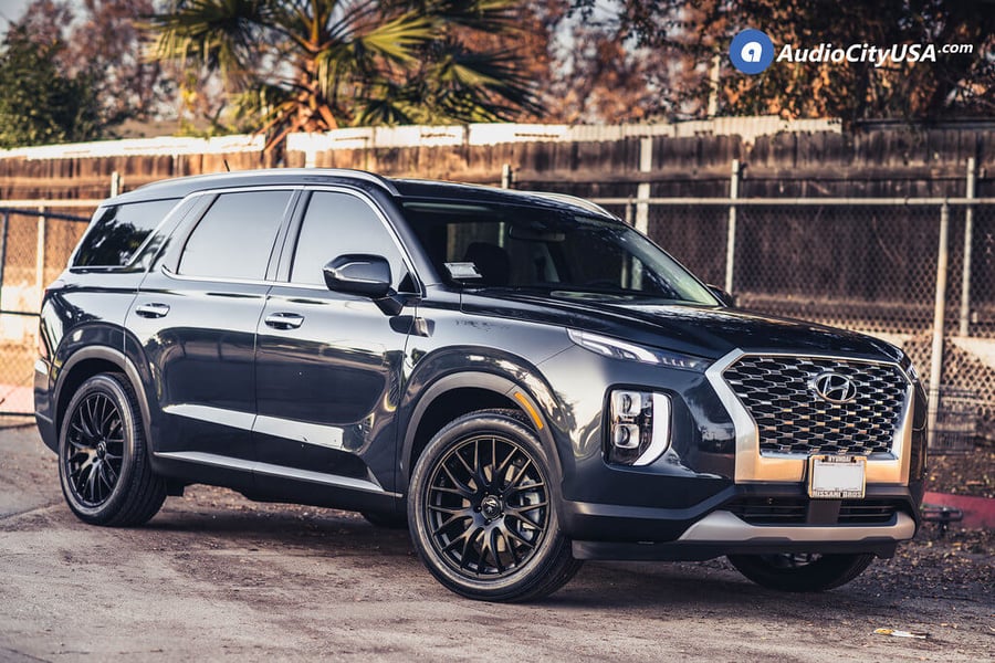 20″ Verde Wheels V27 Saga Satin Black Rims for 2020 Hyundai Palisade ...