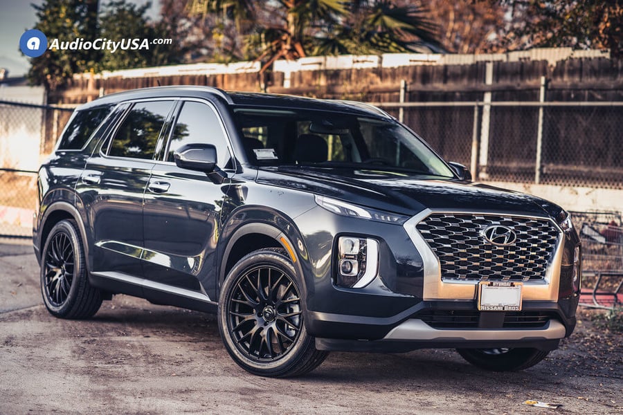 20″ Verde Wheels V27 Saga Satin Black Rims for 2020 Hyundai Palisade ...