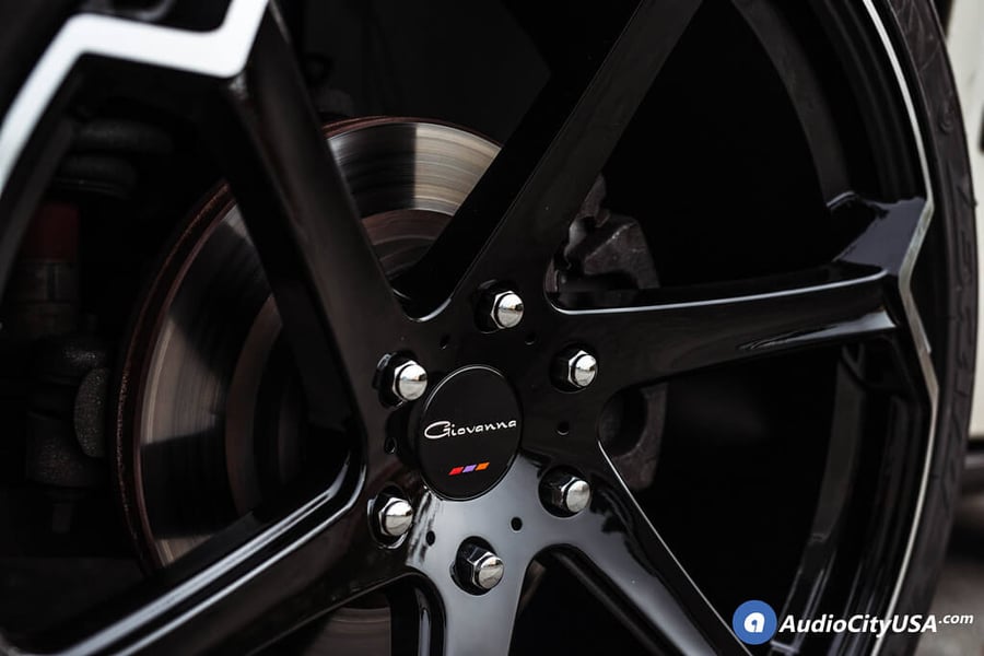 24x10" Giovanna Dalar-X Gloss Black With Machined Face Wheels For 2008 ...