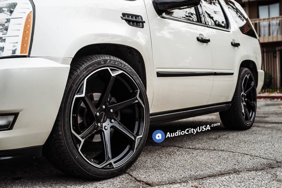 24x10" Giovanna Dalar-X Gloss Black With Machined Face Wheels For 2008 ...