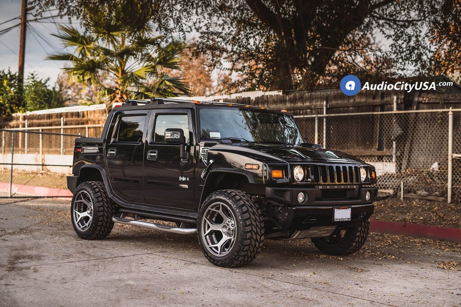 22" 4Play Wheels 4P50 Brushed Gunmetal Deep Concave Off-Road Rims For ...