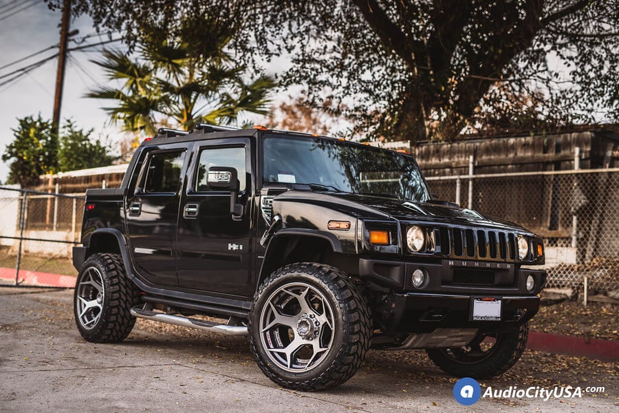 22" 4Play Wheels 4P50 Brushed Gunmetal Deep Concave Off-Road Rims For ...