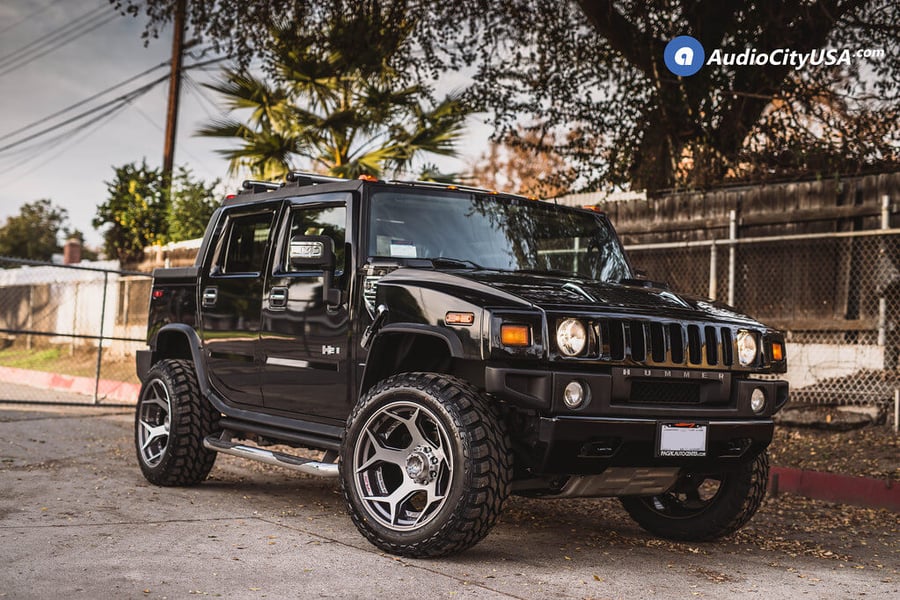 22" 4Play Wheels 4P50 Brushed Gunmetal Deep Concave Off-Road Rims For ...