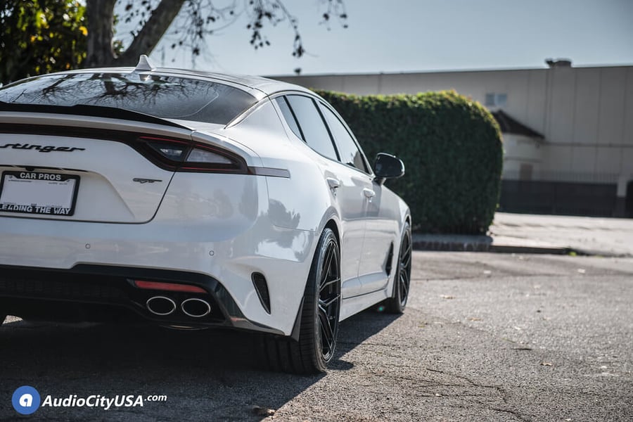 19" Staggered Stance Wheels SF03 Gloss Black Rims with Falken FK 510 ...