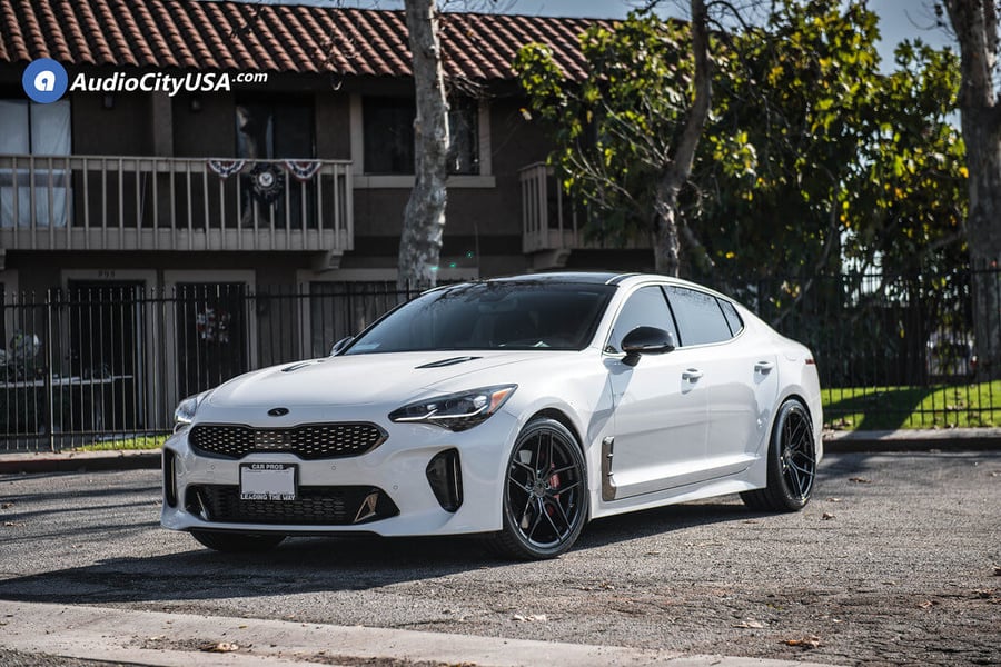 19" Staggered Stance Wheels SF03 Gloss Black Rims with Falken FK 510 ...