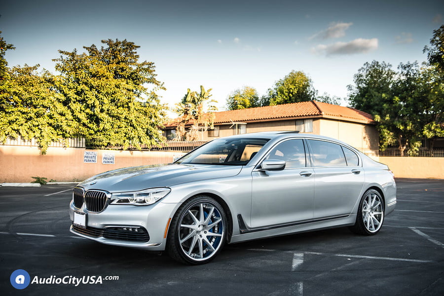 22″ Staggered Azad Wheels AZ23 For 2017 BMW 750 li Toyo