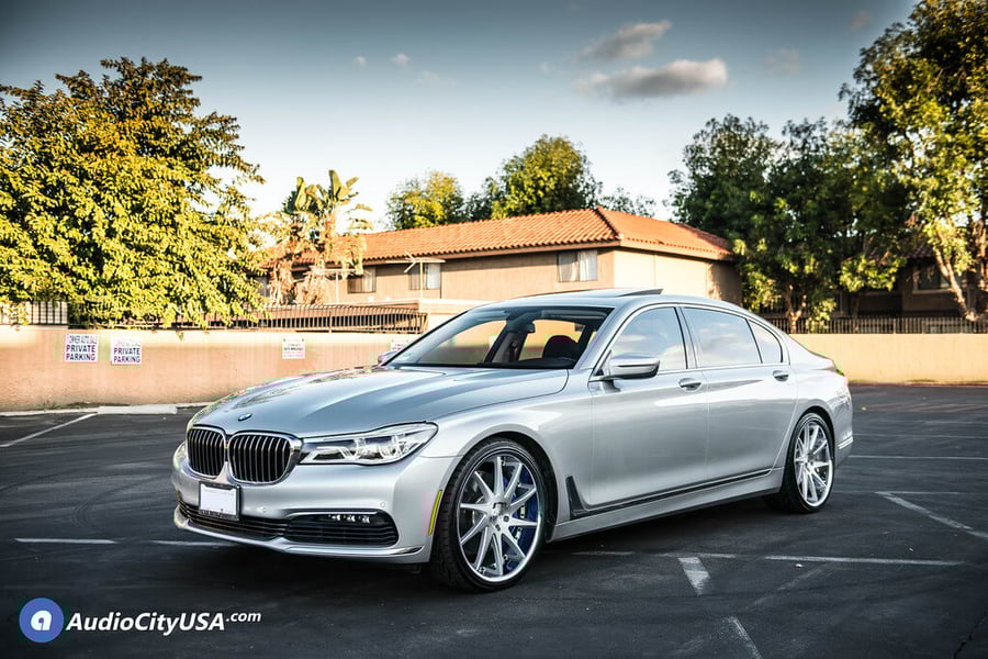 22″ Staggered Azad Wheels AZ23 For 2017 BMW 750 li Toyo
