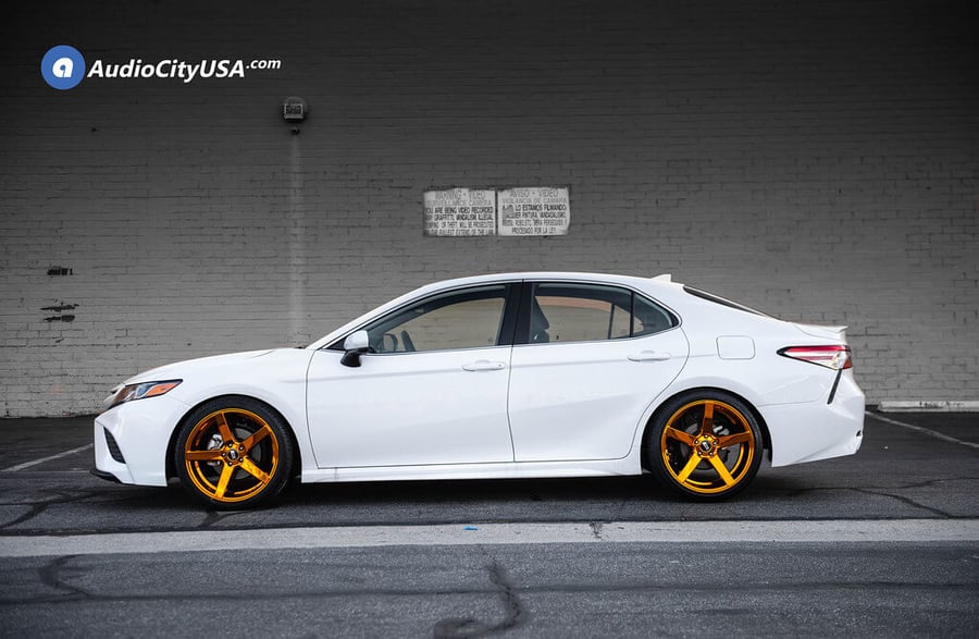 20″ Staggered STR Wheels 607 Candy Copper Rims For 2018 Toyota Camry