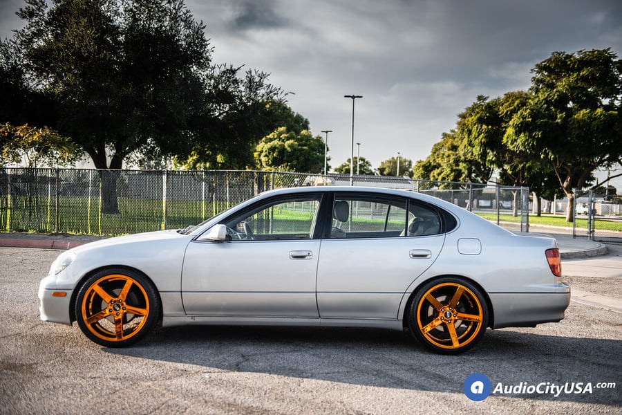 20″ Staggered STR Wheels 607 Candy Copper Rims Delinte Tires For 2000 ...