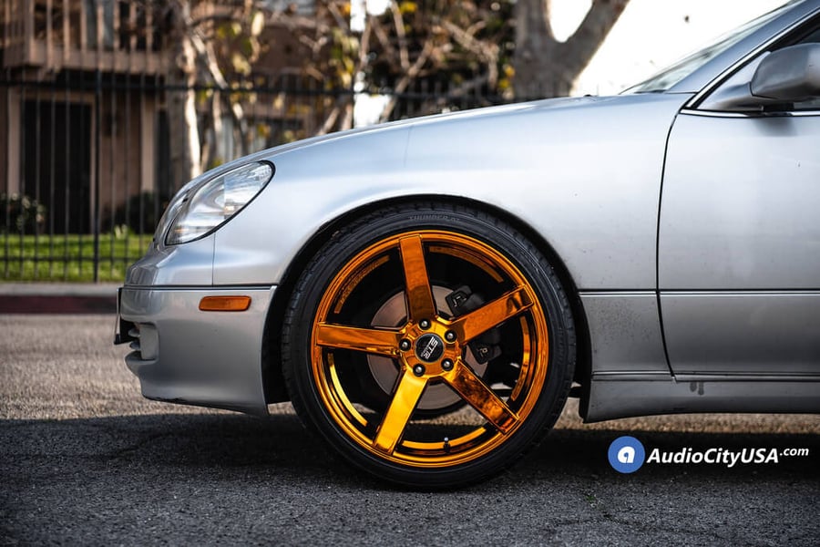 20″ Staggered STR Wheels 607 Candy Copper Rims Delinte Tires For 2000 ...
