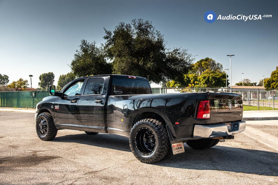 20" Fuel Wheels D574 Cleaver Dually Gloss Black Milled Off-Road Rims ...