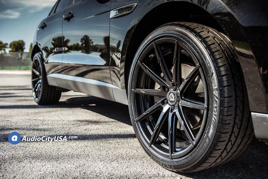 22″ Lexani Wheels CSS-15 Satin Black Rims For 2018 Jaguar F-Pace ...