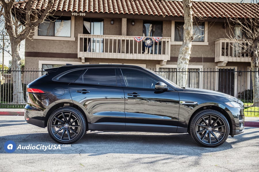 22″ Lexani Wheels CSS-15 Satin Black Rims For 2018 Jaguar F-Pace ...