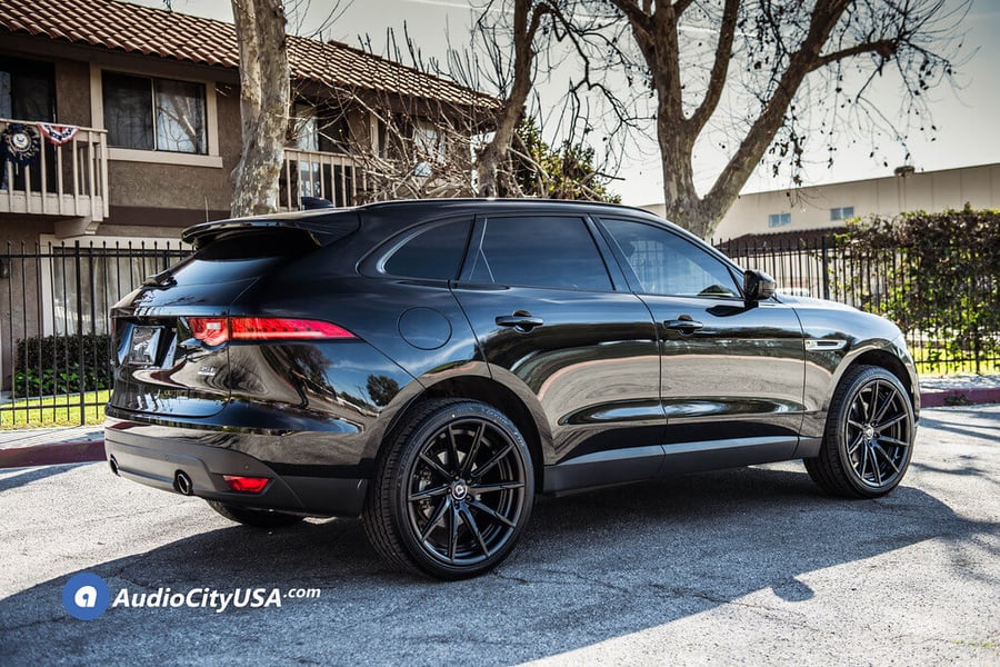 22″ Lexani Wheels CSS-15 Satin Black Rims For 2018 Jaguar F-Pace ...