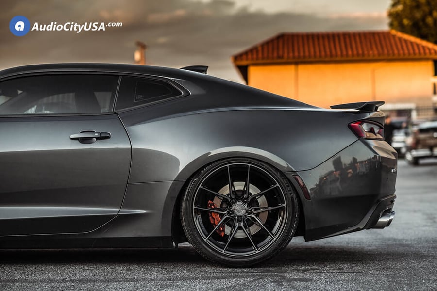 20" Staggered Vertini Wheels 607 RFS1.8 Dual Black Flow Formed Rims