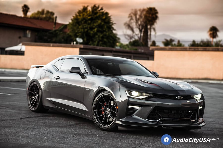 20" Staggered Vertini Wheels 607 RFS1.8 Dual Black Flow Formed Rims