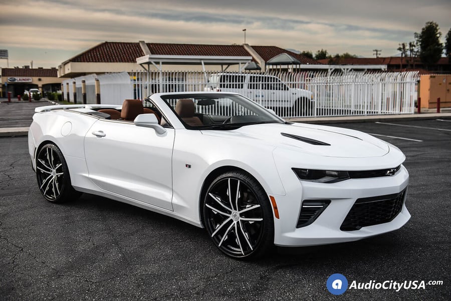22″ Staggered Lexani Wheels Venom Custom Rims for 2017 Chevy Camaro 2SS ...