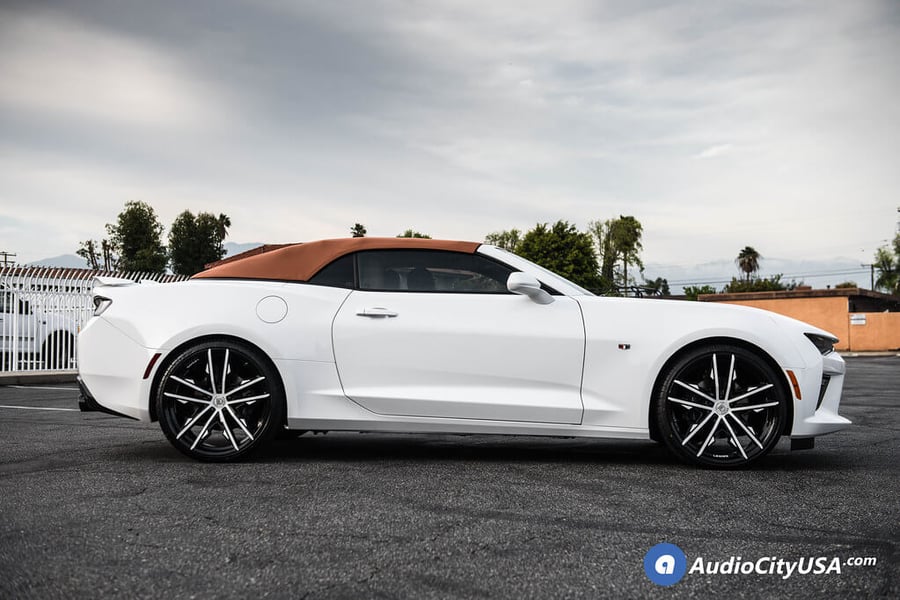 22″ Staggered Lexani Wheels Venom Custom Rims for 2017 Chevy Camaro 2SS ...