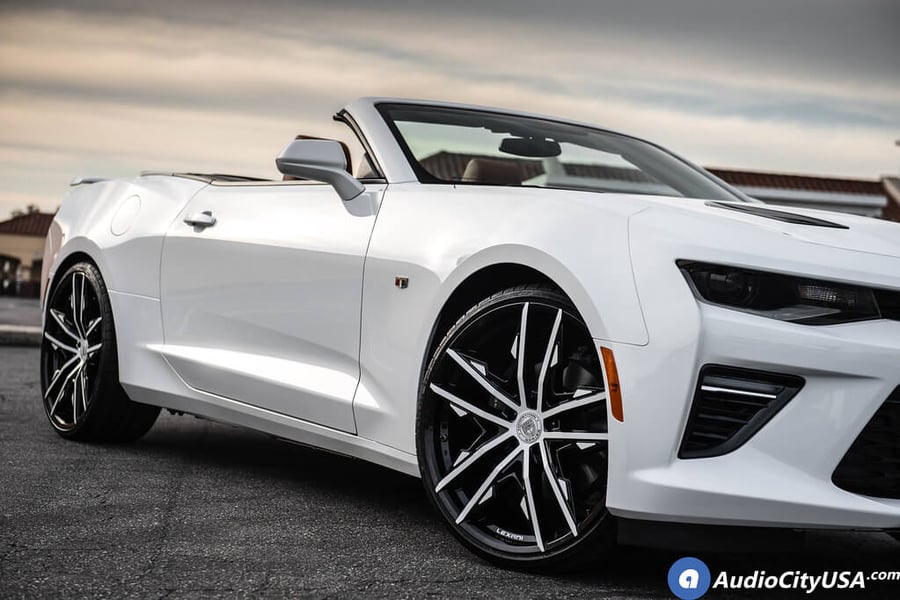 22″ Staggered Lexani Wheels Venom Custom Rims for 2017 Chevy Camaro 2SS ...