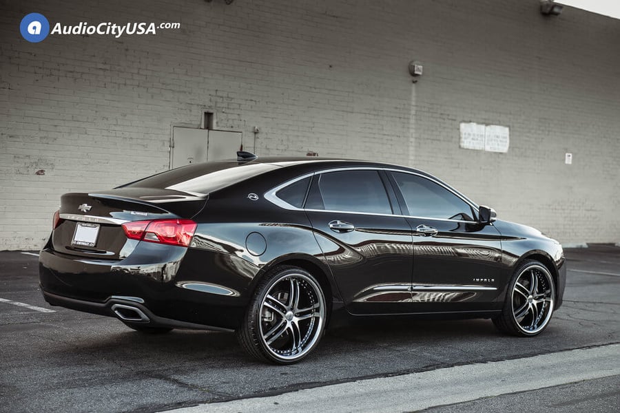 22″ XIX Wheels X15 Black Machine Rims For 2018 Chevy Impala