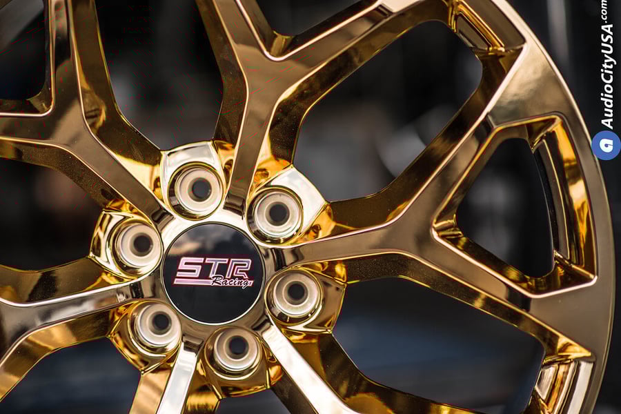22″ & 24″ STR Wheels 701 Gold Platted Snowflake RIMS Replica