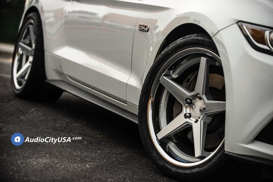 20" Staggered Ferrada Wheels FR3 Silver Machined Chrome Lip Rims For ...