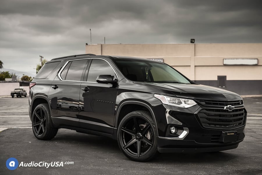 22" Lexani Wheels Savage-6 Gloss Black Rims for 2019 Chevy Traverse ...