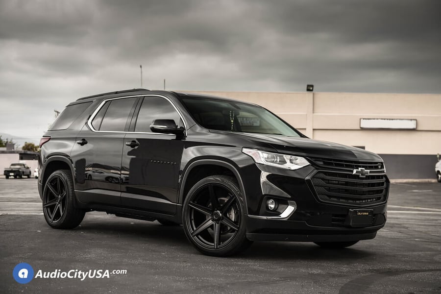 22" Lexani Wheels Savage-6 Gloss Black Rims for 2019 Chevy Traverse ...