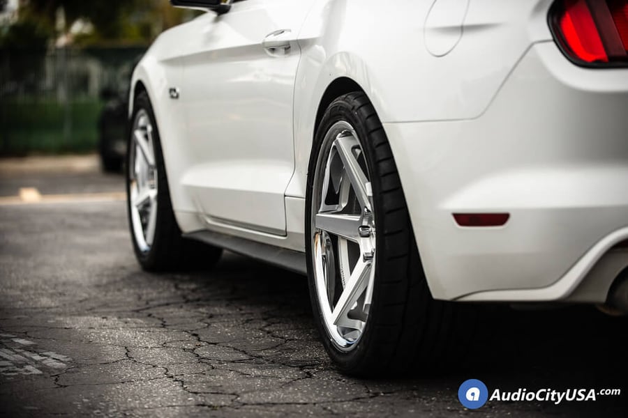 20" Staggered Ferrada Wheels FR3 Silver Machined Chrome Lip Rims For ...