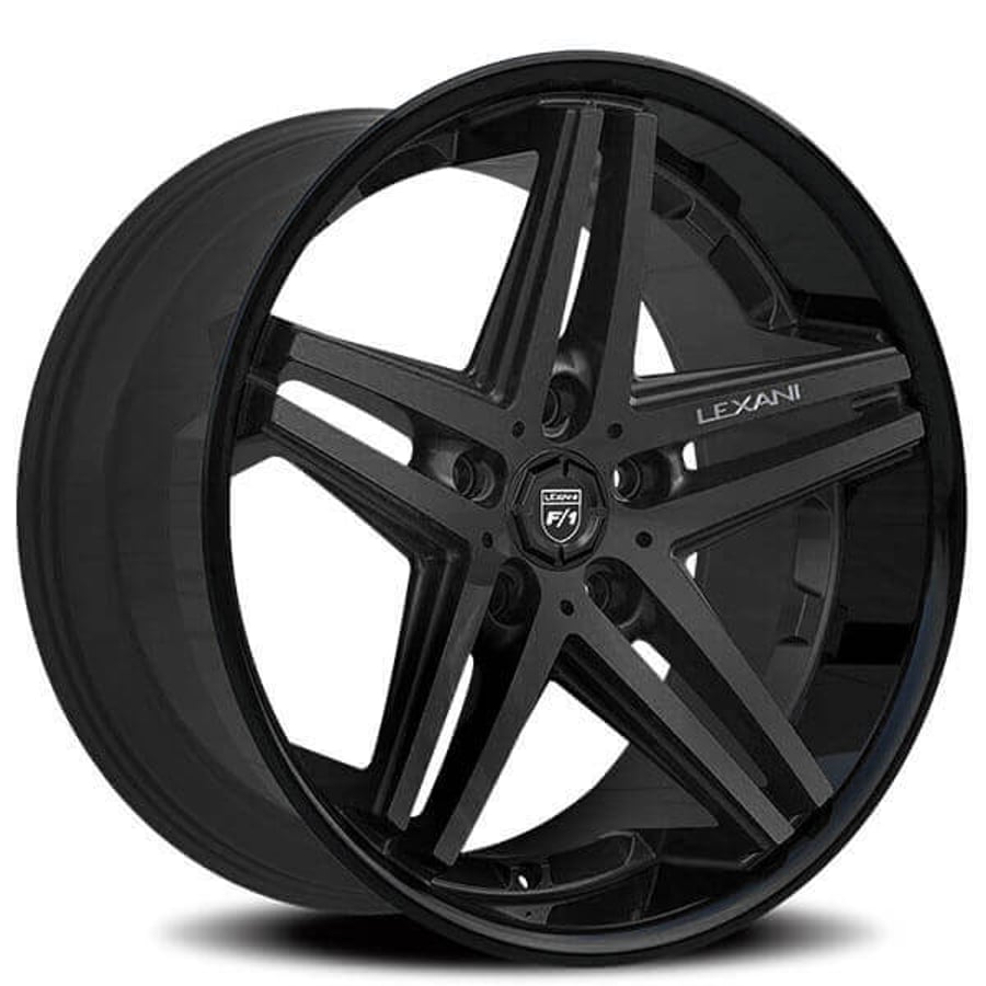 22" Lexani Wheels CSS-15 Black with Machined Tips | Lexani Tires LX ...