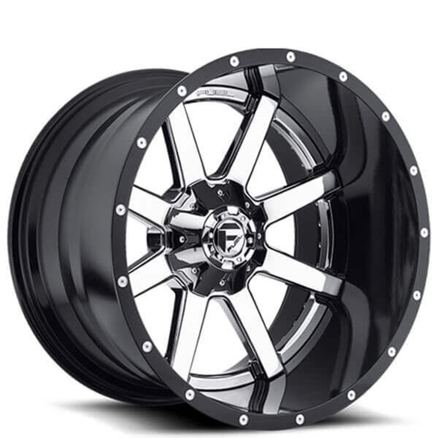 22" Fuel Off-Road Wheels D643 Contra Gloss Black with Red Milled ...