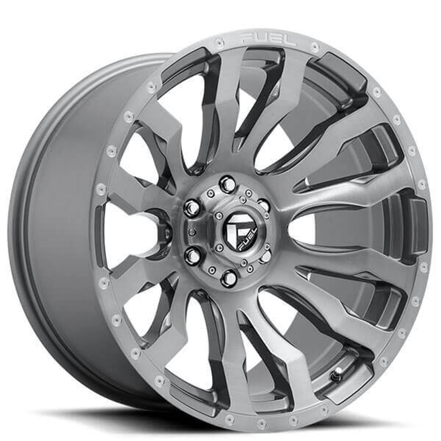 22" Fuel Off-Road Wheels D643 Contra Gloss Black with Red Milled ...
