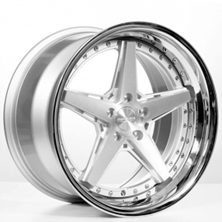 20" Rennen Wheels CSL 7 Bronze Face Chrome Step lip | Lionhart LH-Five ...