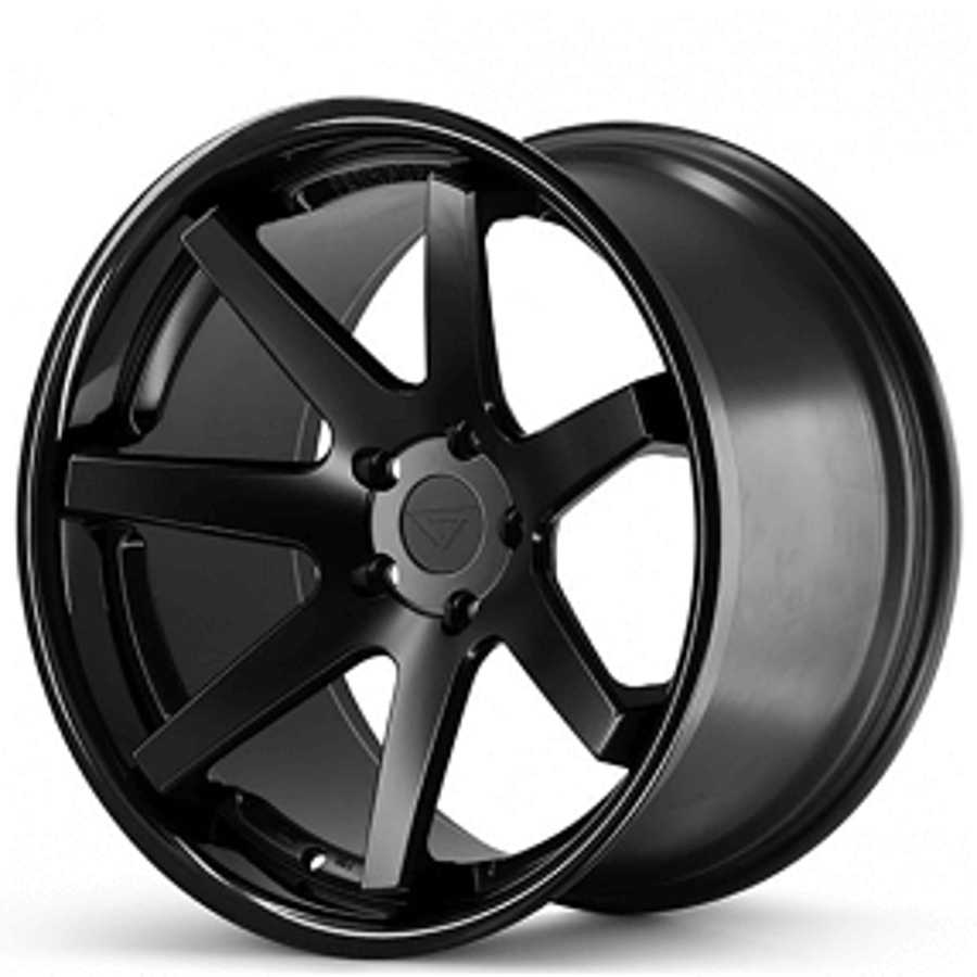 20" Ferrada Wheels FR3 Matte Black with Gloss Black Lip | Pirelli Tires ...