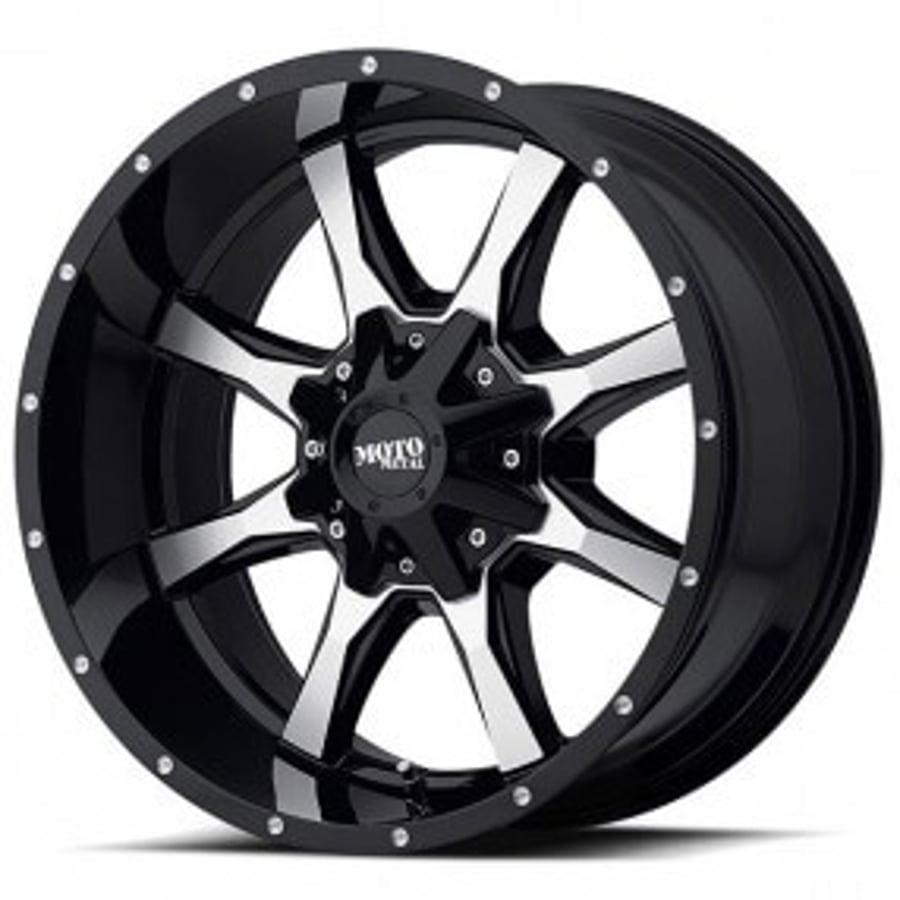16" Moto Metal Wheels MO970 Satin Black Milled for 2018 Ford Transit 250