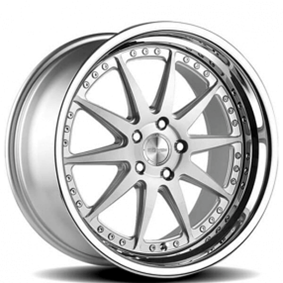 20" Rennen Wheels CSL 7 Silver Face With Chrome SS Lip for 2017 Nissan ...