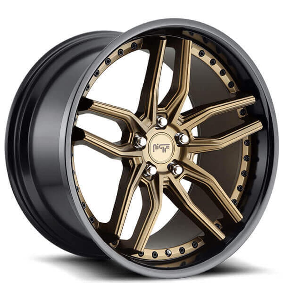 20" Niche Wheels M227 Vice Matte Bronze with Gloss Black Lip | Lionhart ...