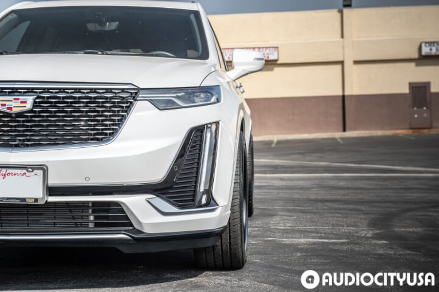 22″ Heavy Hitters Wheels HH10 Satin Black Milled For 2020 Cadillac XT6