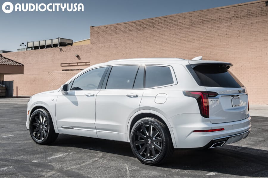 22″ Heavy Hitters Wheels HH10 Satin Black Milled For 2020 Cadillac XT6