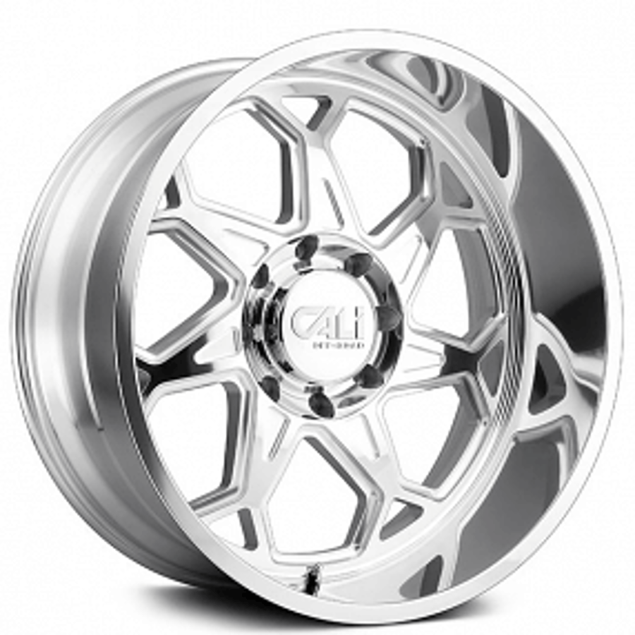 22″ Cali Off-Road Wheels 9105 Brutal Satin Black Milled Dually for 2020 ...