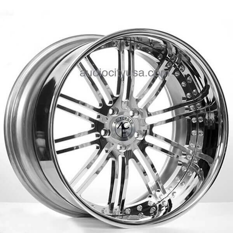 20″ AC Forged Wheels ACF702 Brushed Face with Chrome Lip for 2021 ...