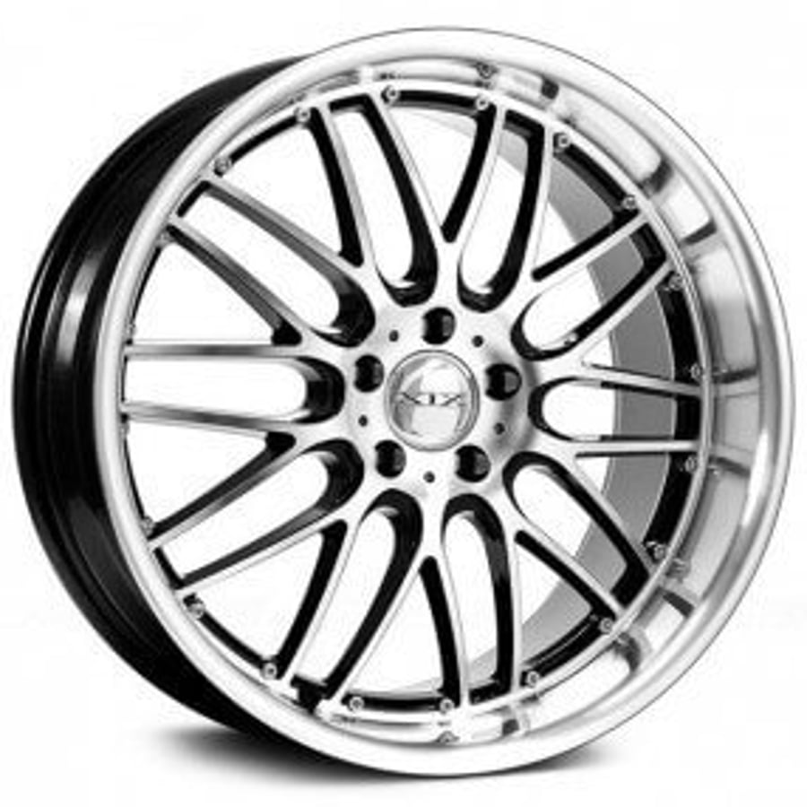 22" XIX Wheels X23 Silver Machined with Chrome lip | Lionhart Tires LH ...