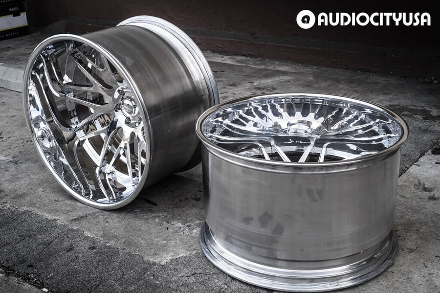26x16 Intro Wheels Mesh 6 Concave Full Polish | Lifted 2019 Chevy ...
